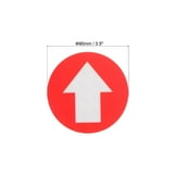 Enter Sign with Arrow 3.5 Inch Round Red Entry Symbol with White Arrow ...