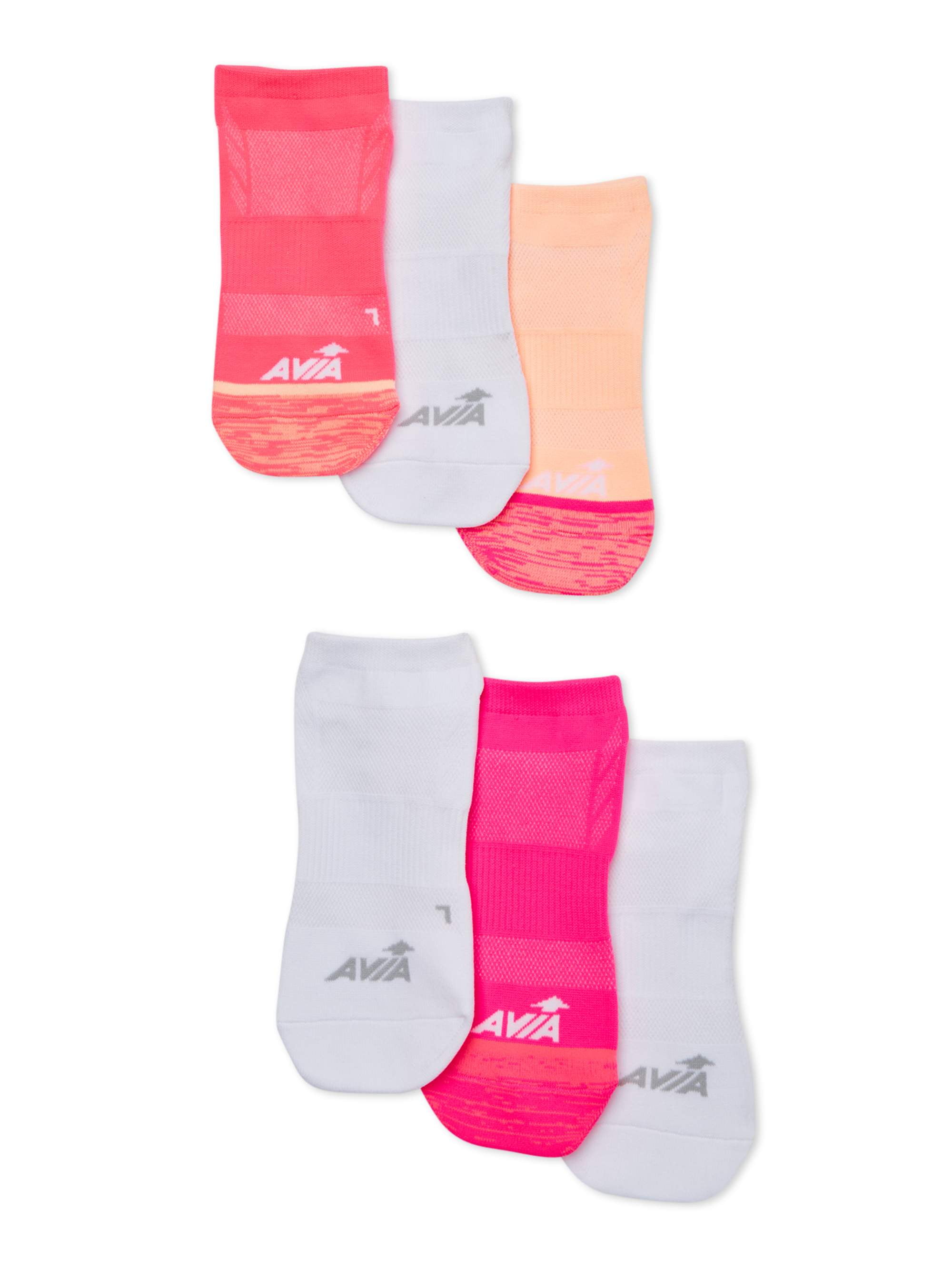Avia Women’s Pro Tech Lightweight No Show Socks, 6 Pack - Walmart.com
