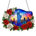 20cm Statue Acrylic Suncatcher Hanging Decor, Light Refraction Stained ...