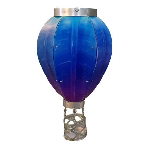 Linterna Globo Aerostático Con Solar Acrílica para Jardín Interior Y ...
