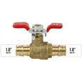 Heavy Duty Brass Full Port T-Handle PEX Ball Valve with 1 in. Expansion PEX Connection (10 Pack ...