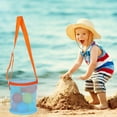 Colorful Mesh Beach Bags Portable Foldable Sea Bag With Adjustable ...