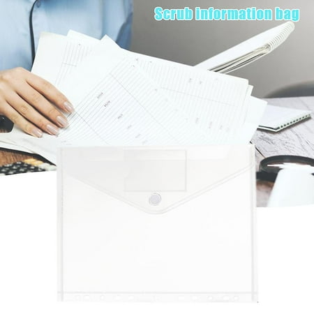 Plastic File Folder Transparent Frosted Document Paperwork Wallets For ...
