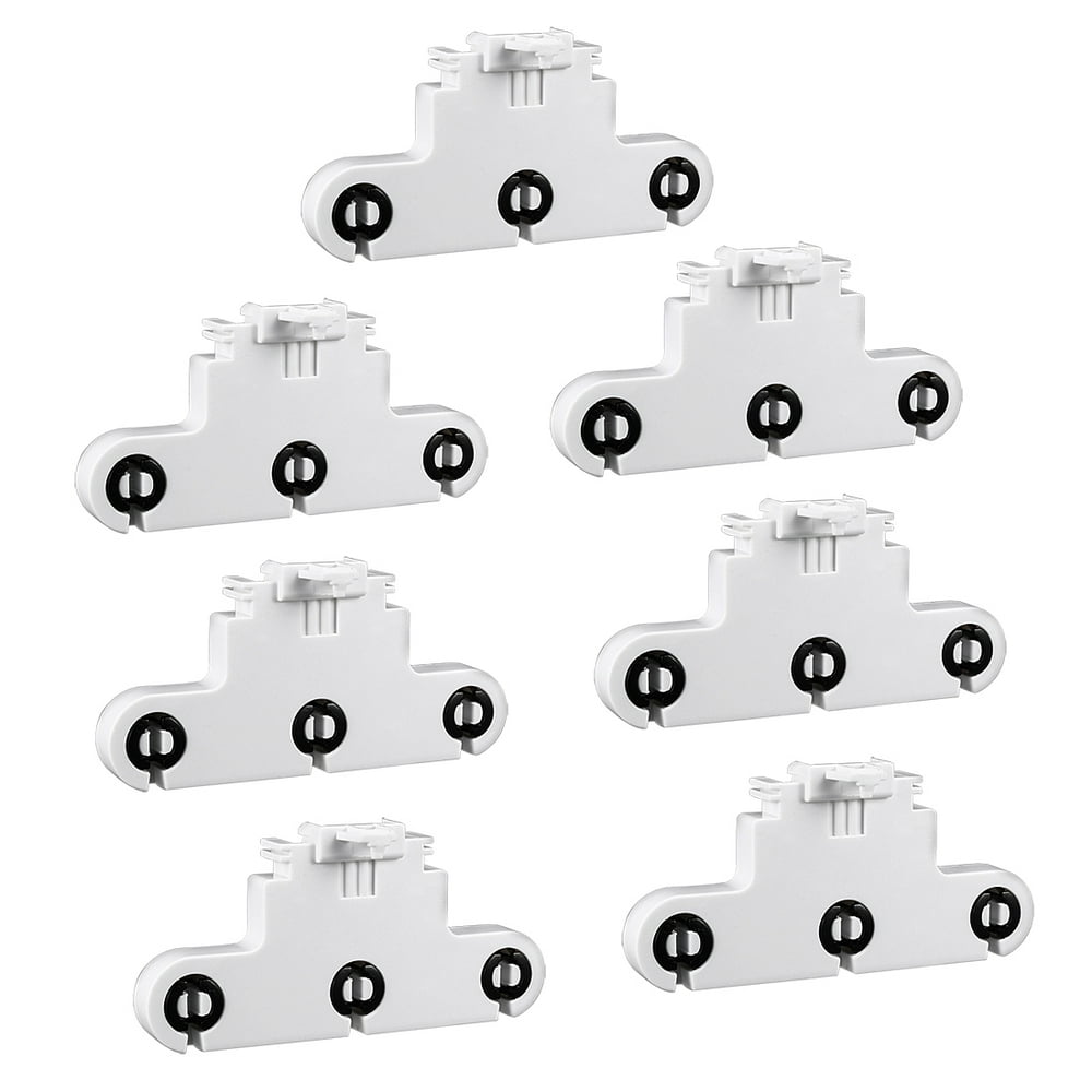 7pcs 2A T8 Triple Light Socket G13 Base Fluorescent Lamp Holder Adapter ...