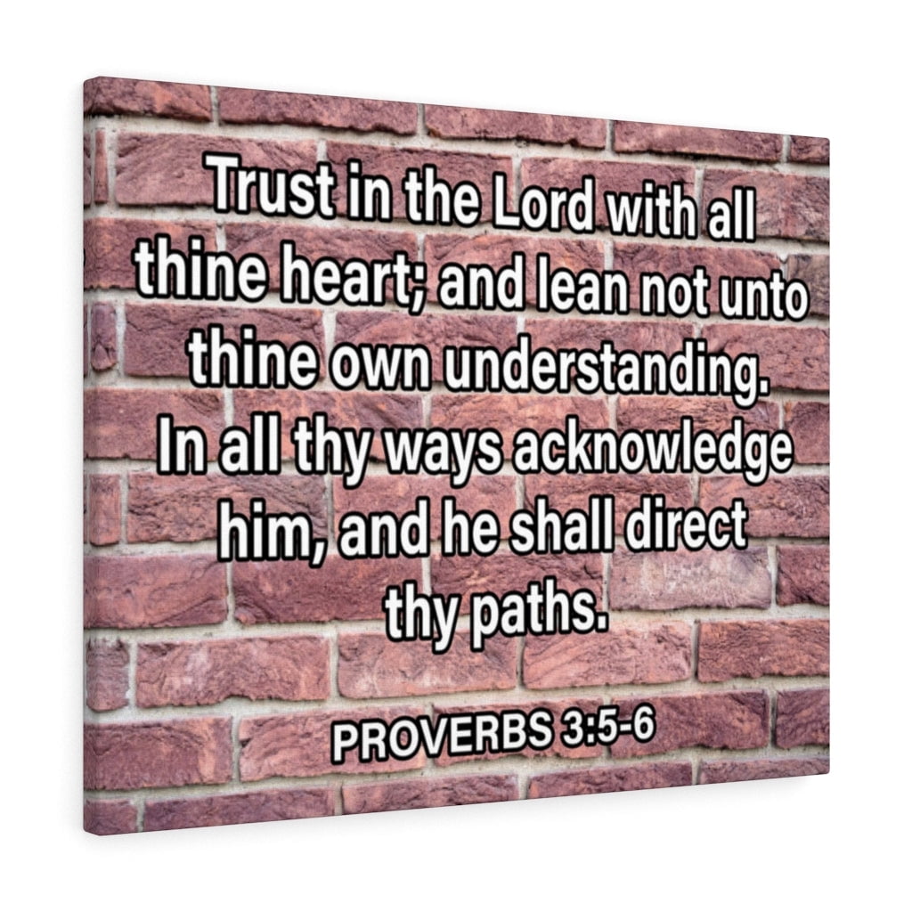 Scripture Walls Trust in Lord Proverbs 3:5-6 Bricks Scripture Bible ...