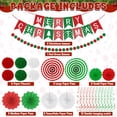 4th of July Banner Pompom Garland and Hanging Swirls Set, 26 PCS 4th of ...