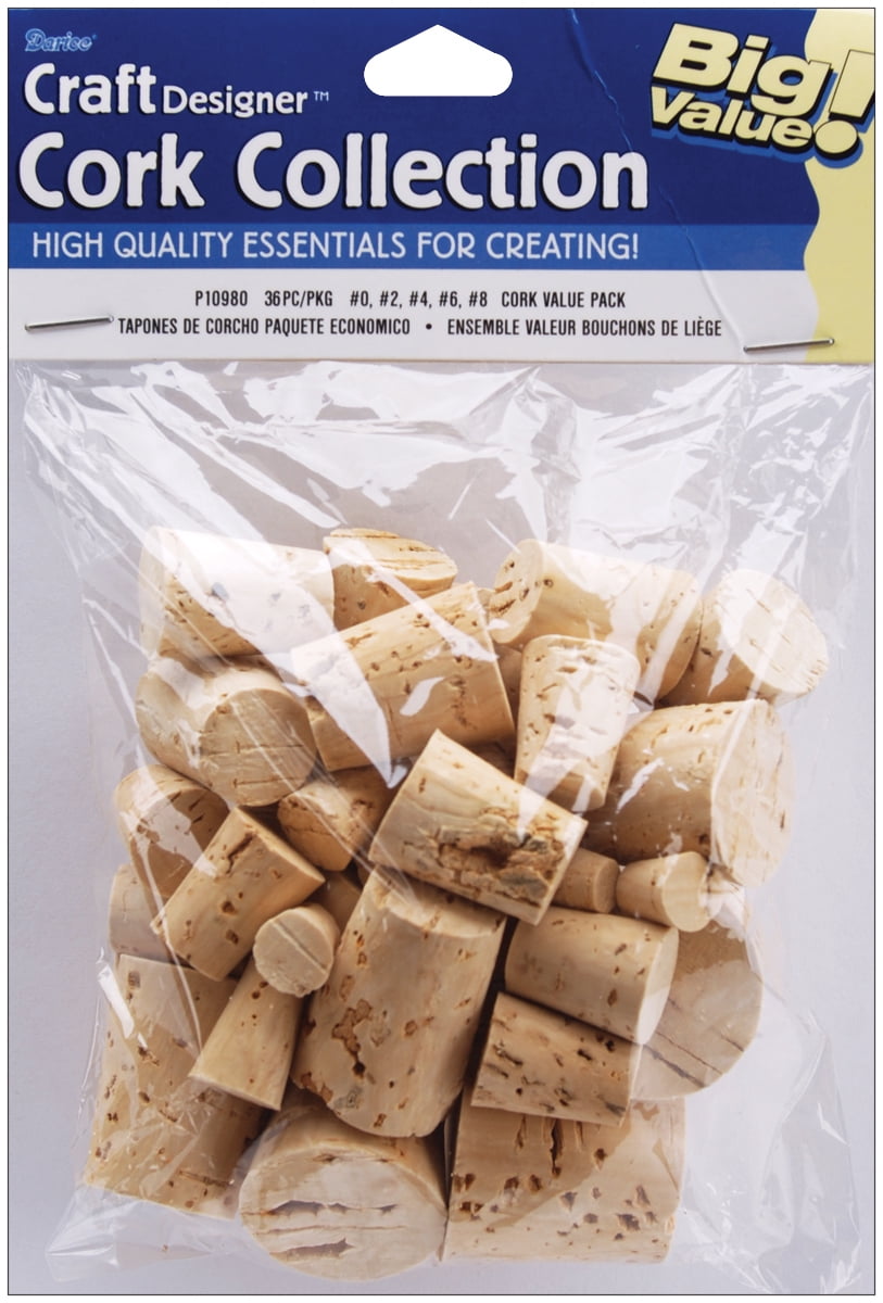 Cork Collection Stoppers-Assorted 36/Pkg | Walmart Canada