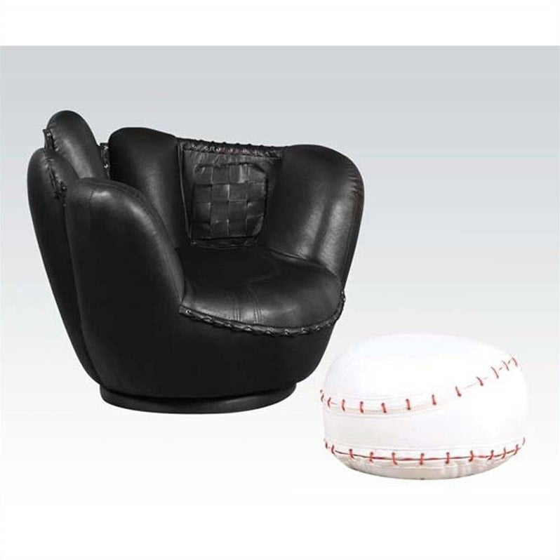 Acme All Star Baseball 2-Piece Chair and Ottoman Set - Walmart.com ...