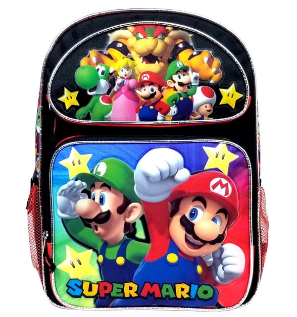 Backpack - Nintentdo Super Mario - Luigi Star 16" School Bag NN39067 ...
