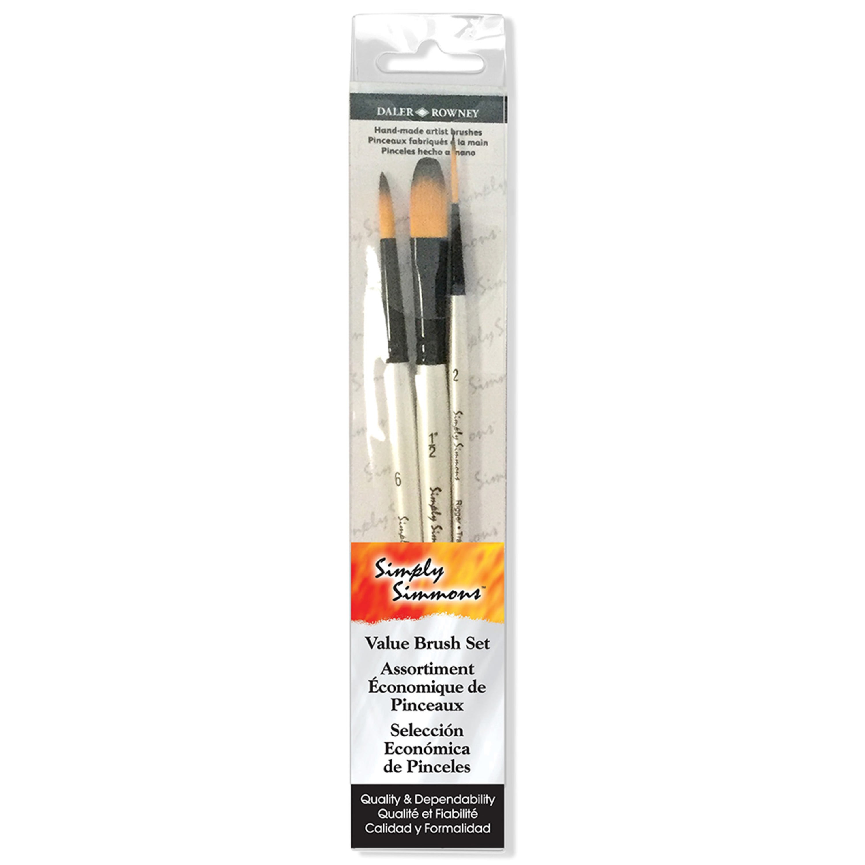 Robert Simmons Simply Simmons Brush Set, Watercolor Synthetic - Walmart.com