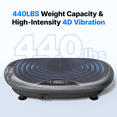 MERACH 4D Vibration Plate Exercise Machine, 120 Speeds Vibrating Plate ...
