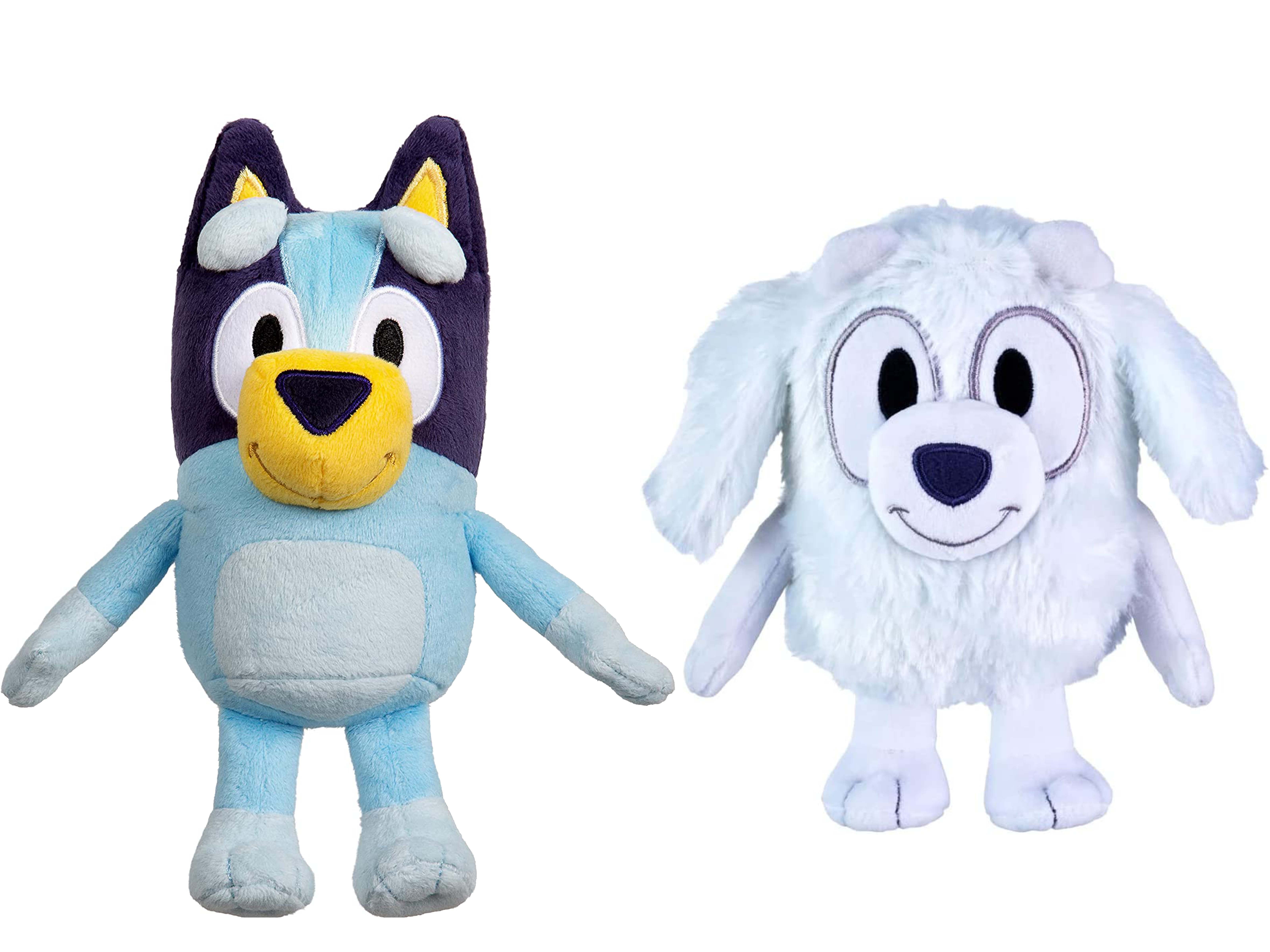 Bluey 8" & Lila 6.5" Tall Plush - Soft and Cuddly Plush Bundle ...