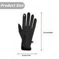 BINGLI 1 Pair Unisex Outdoor Windbreak Gloves Winter Screen Plus Velvet ...