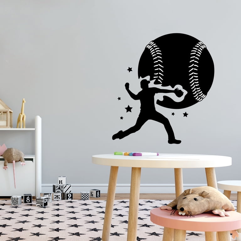 Baseball Decal For Wall High Resolution Photos CustomVinylDecor Boston