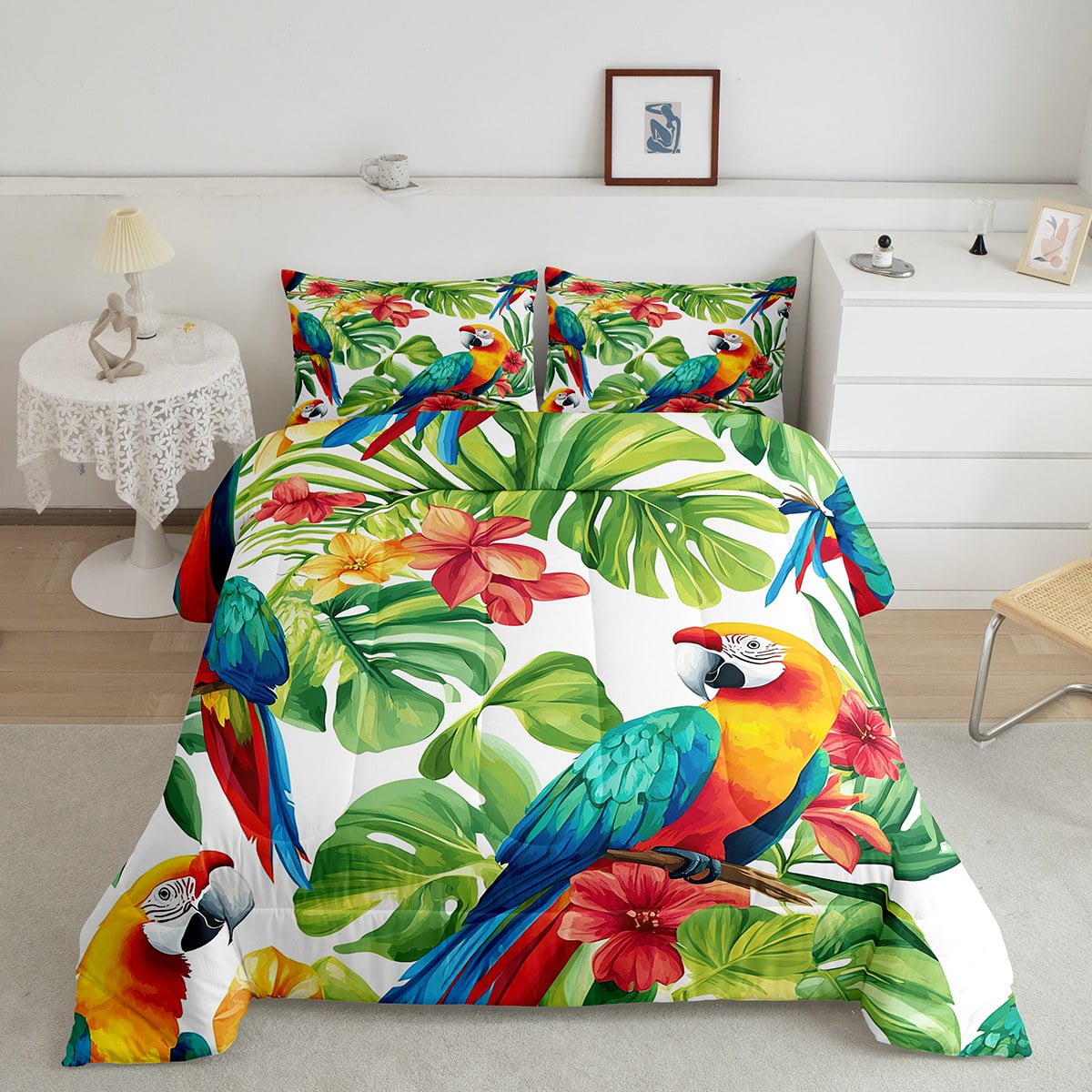Click here for Erosebridal Kawaii Parrot Bedding King Comforter S... prices