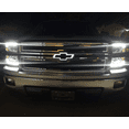 Chevy Silverado LED Bowtie Grille Emblem - Black Logo | White Glow ...