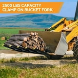 Dextrus 42" Heavy Duty Debris Fork for Tractor Skid Steer Buckets Clamp ...
