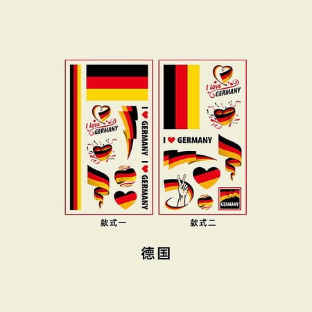 20 Pcs 2022 New National Flag Tattoo Stickers World Cup Top 32 National ...