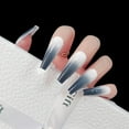 Press On Extra Long Fake False And Butterfly Nails With Glue Coffin