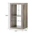 Better Homes & Gardens 2 Cube Storage Organizer, Rustic Gray - Walmart.com