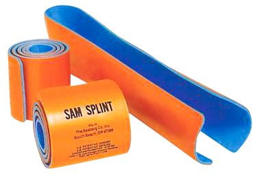 24" Roll Orange and Black Aluminium Splint 2 Rolls - Walmart.com