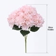 Artificial Hydrangea, 5 Heads Light Blue Silk Fake Flower, 1 Piece For ...
