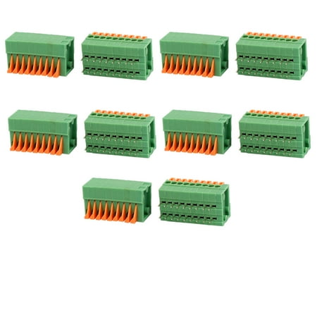 10pcs KF141R 150V 2A 2.54mm Pitch 9P Spring Terminal Block for PCB ...