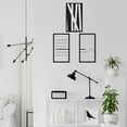 5x15 Black Picture Frame, Wall Mounting Horizontally or Vertically ...