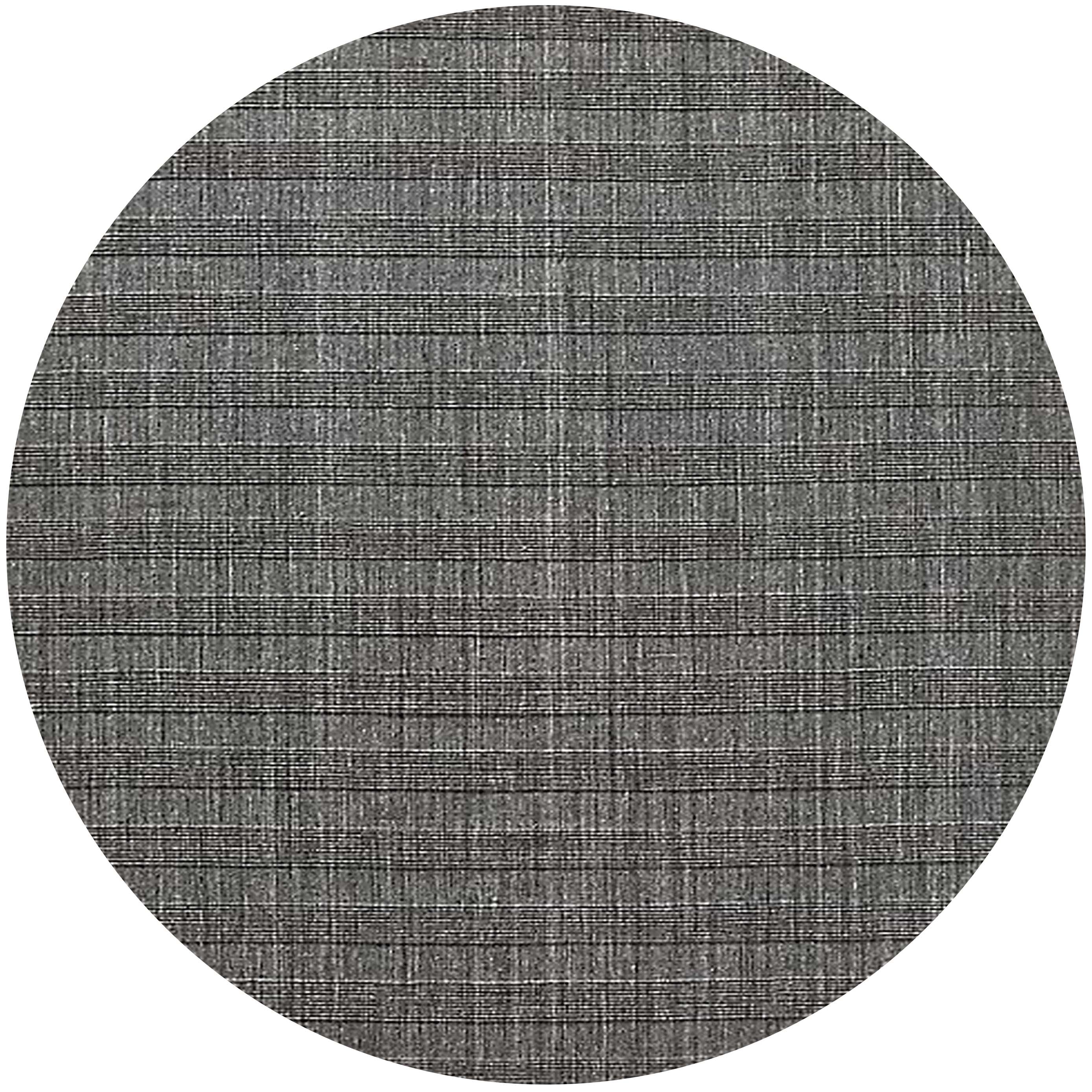 Ahgly Company Indoor Round Mid-Century Modern Black Eel Black Solid ...