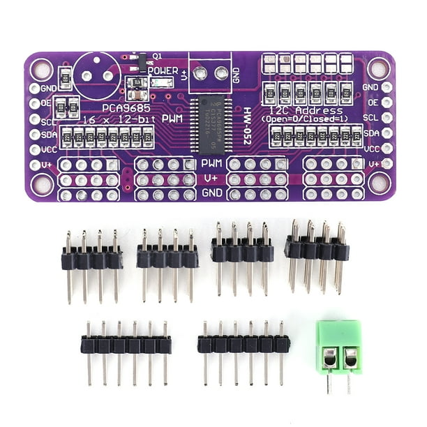 Controlador Pca9685 De 12 Bits Pwm Placa Controladora De 16 Canales