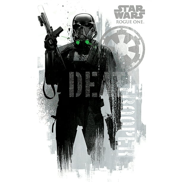 Star Wars: Rogue One - Movie Poster / Print (Death Trooper / White ...