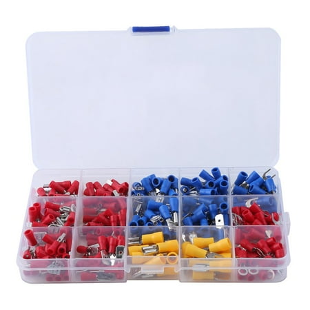 280PCS Cable Insulated Terminal Set Flat Plug Male Female Insulated ...