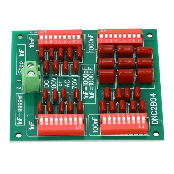 DIN Rail Mount Capacitor Board,1nF Step 4 Digit Programmable Capacitor ...