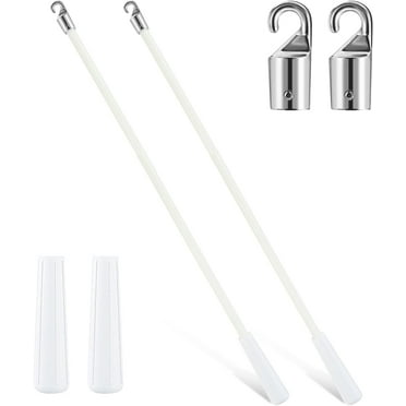 2 Pack 15"Transparent Blind Wand Replacement Parts with Hook and Grip ...