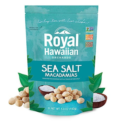 Royal Hawaiian Sea Salt Macadamias, 4 oz - Walmart.com