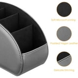 Fintie PU Leather Remote Control Holder - 5 Compartment Organizer for ...