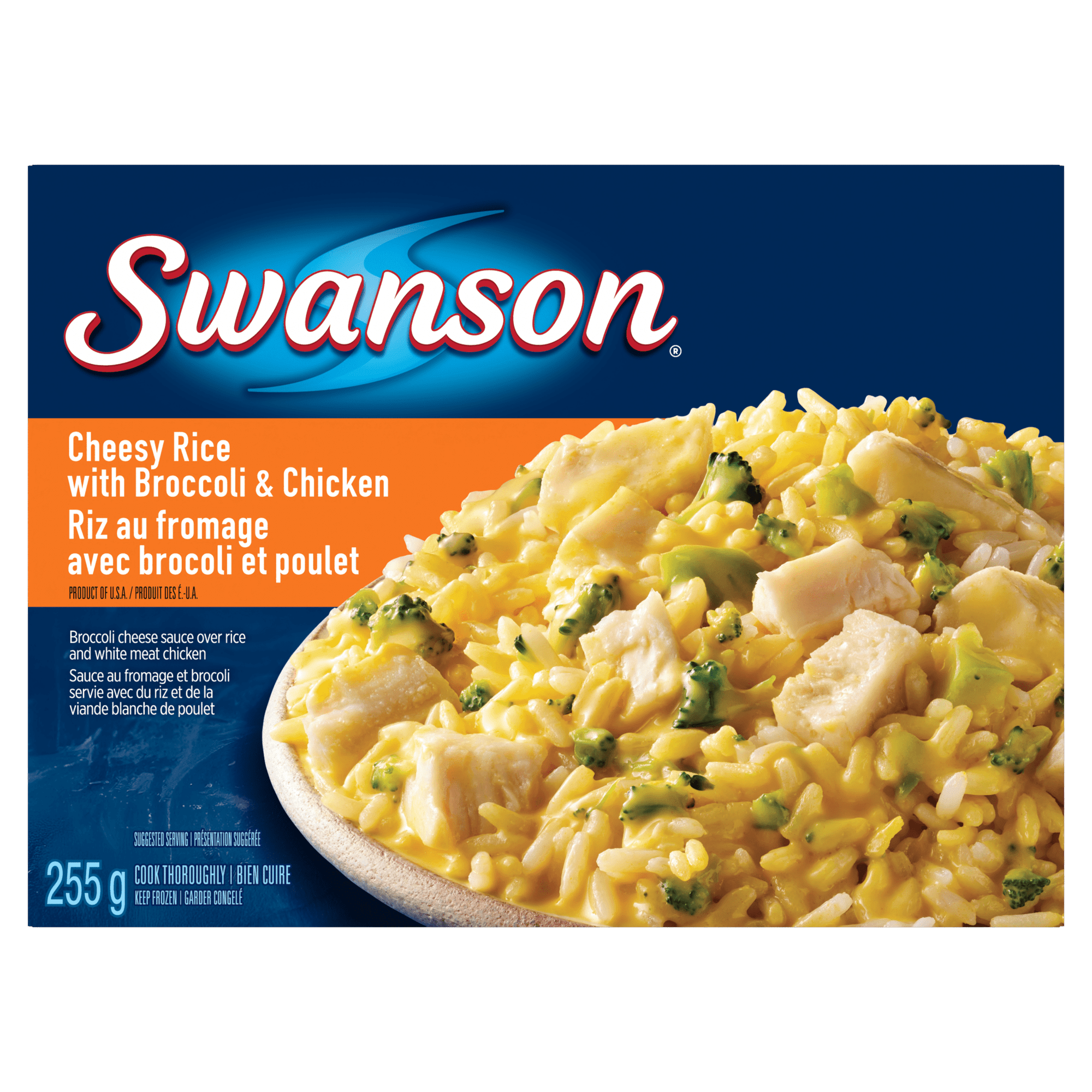 Click here for Swanson Cheesy Rice With Broccoli & Chicken Frozen... prices