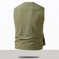 Chiccall Men's Cargo Fishing Vest Mesh Lining Plus Size Outdoor ...