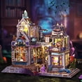 300PCS Magic Castle Wooden Miniature House Kit, DIY Fantasy 3D Puzzle ...