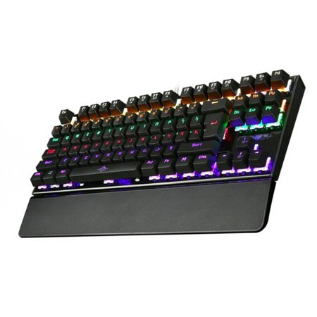 K28 Mechanical Keyboard 87 Key keyboard; Lighting gaming Lighting Gaming Keyboard Internet Cafe ...