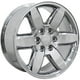 20x8.5 Wheels and Tires fit GMC Chevy Trucks & SUVs - Yukon Style Chrome Rims w/Bridgestone ...