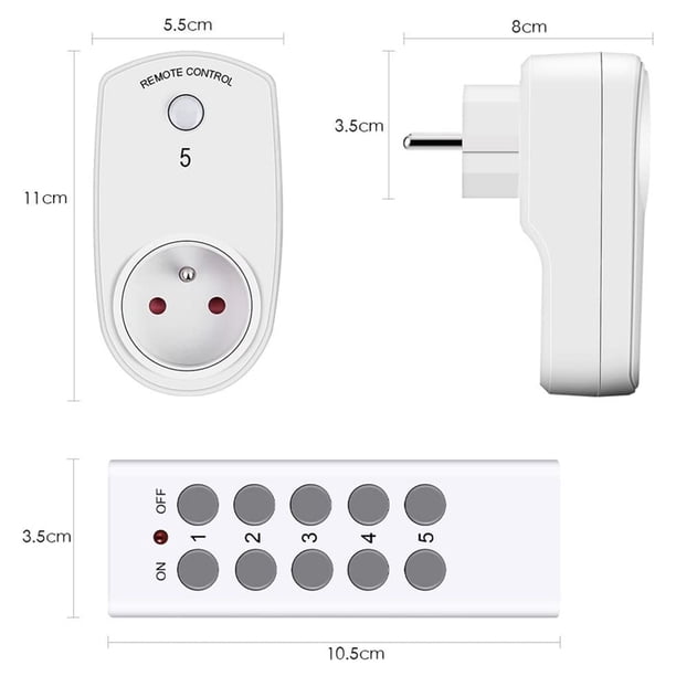 Remote Control Socket, Socket, ES9939F 2300W Socket 230V~50Hz Smart ...