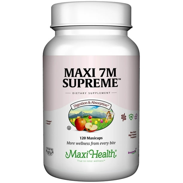 Probiótico de alta potencia Supreme Acidophilus 7M 120 cápsulas ...