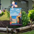 Black Cat Window Garden Flag Double Sided 12 x 18/28 x 40 Inch Yard ...