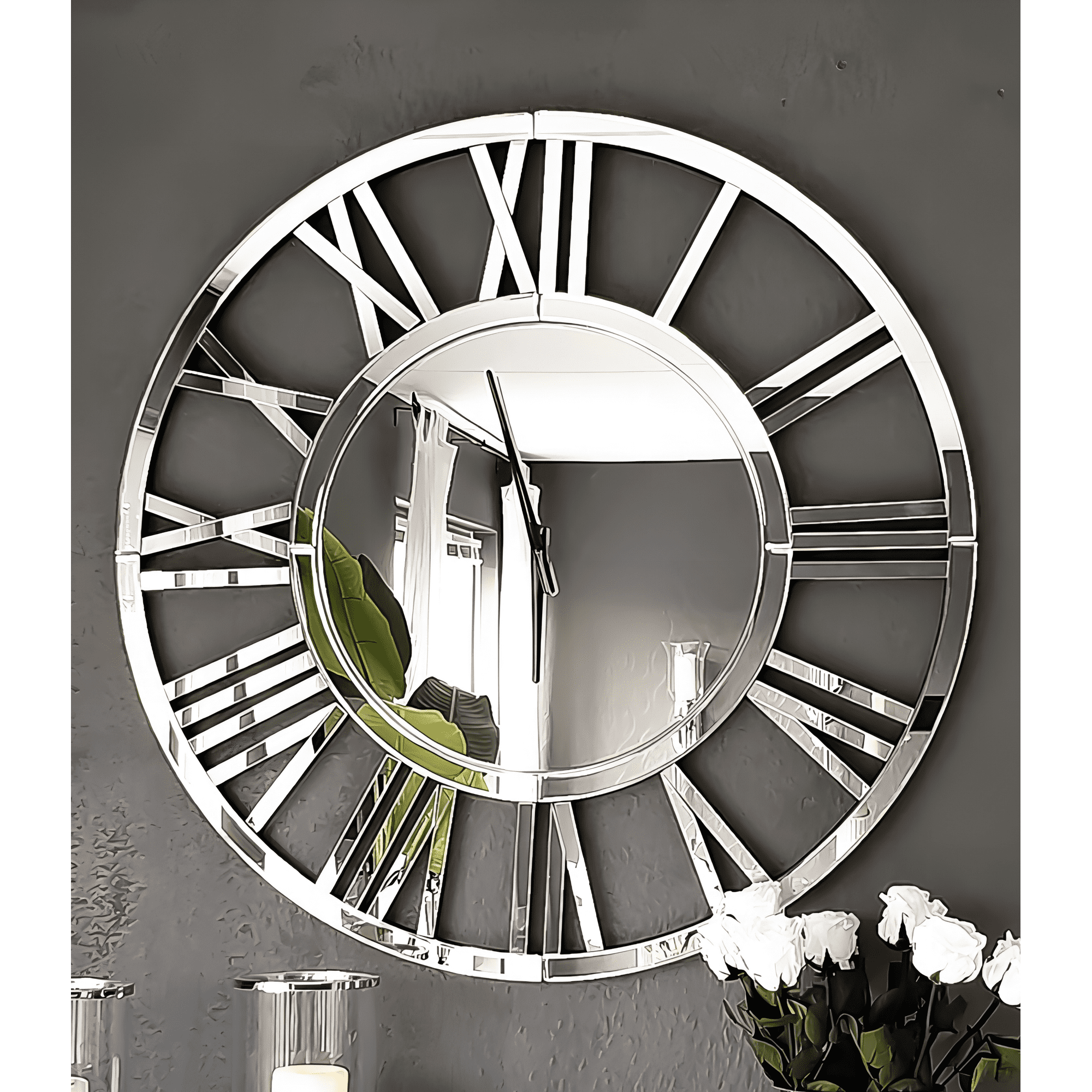 Click here for Shyfoy Round Mirror Wall Clock - 24 Modern Clocks... prices