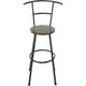Reclaimed Boat Wood and Iron Bar Stool - Walmart.com
