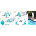 FOTING Cordless Pool Vacuum for Above Ground Pool 19.5 GPM LED Display ...