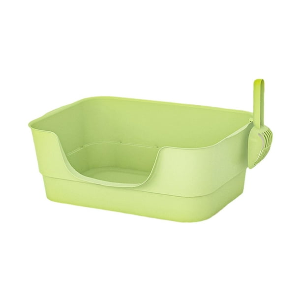 Cat Litter Basin Kitten Potty Toilet Portable Anti Splashing Open Top ...