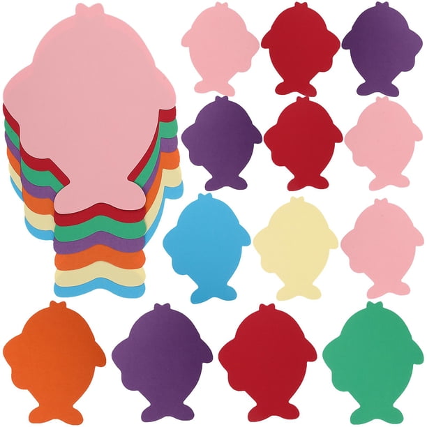 35pcs Fish Cutouts Paper Fish Shapes Colors Fish Cut Outs Classroom ...