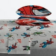 Marvel Spiderman Superhero Kids Comforter Set with Sheets, 7-Piece Full ...